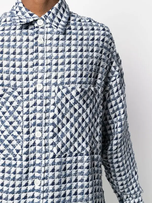 Faith Connexion Geometric Print Oversized Shirt