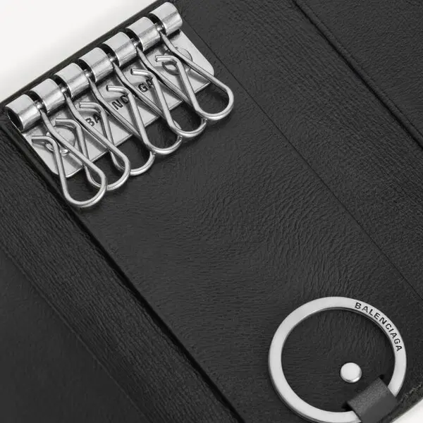 Balenciaga Logo Detailed Key Case