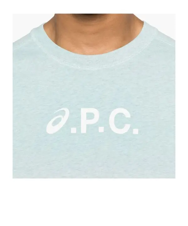 A.p.c. X Asics Logo Printed Gradient T-shirt - Blue