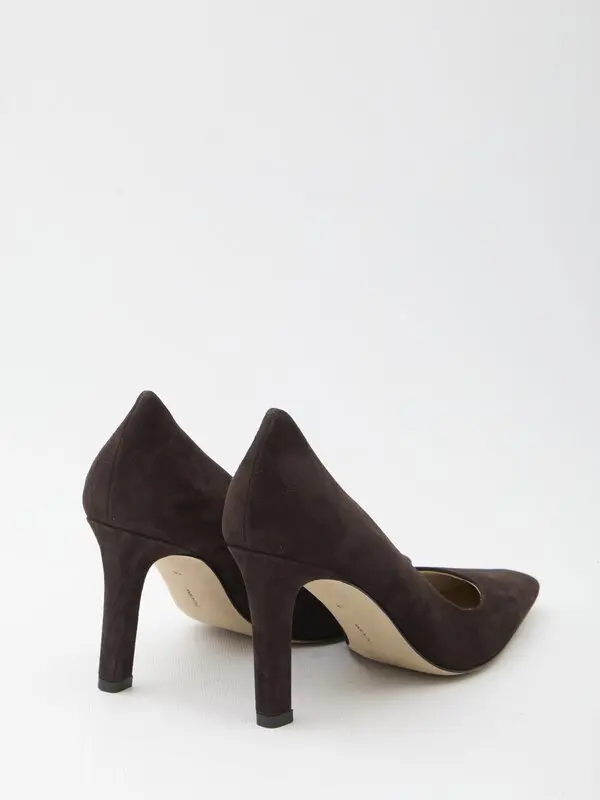 THE ROW Carla Square Toe Pumps - Brown
