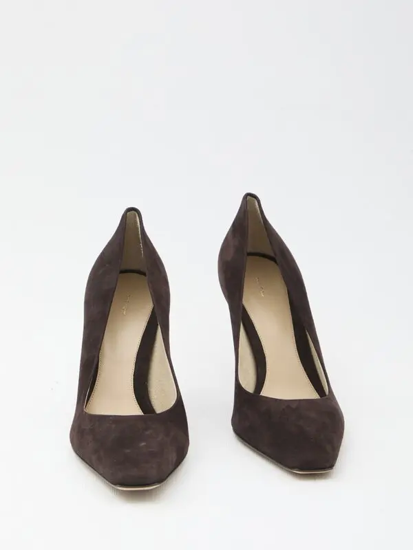 THE ROW Carla Square Toe Pumps - Brown