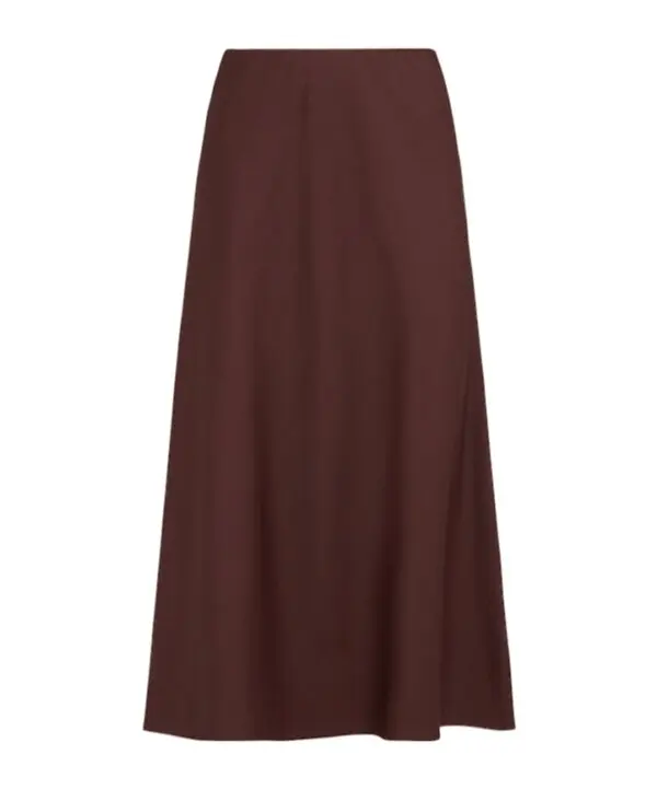 Brunello Cucinelli Wool Blend Midi Skirt - Red