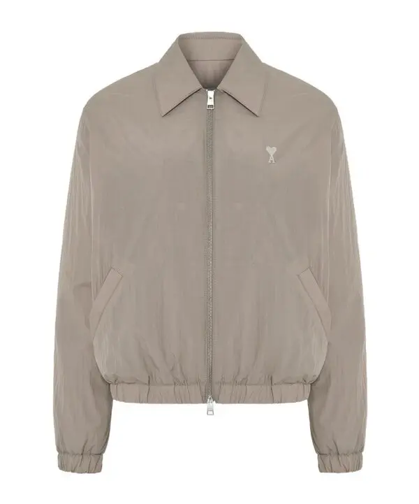 AMI Paris De Coeur Zip-up Bomber Jacket