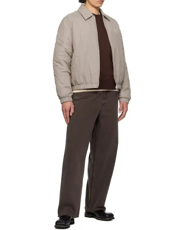 AMI Paris De Coeur Zip-up Bomber Jacket