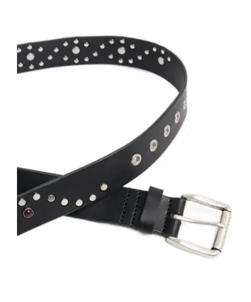 Our Legacy Leather Belt With Studded Details