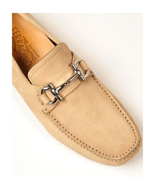 FERRAGAMO Horsebit Loafers - Nude
