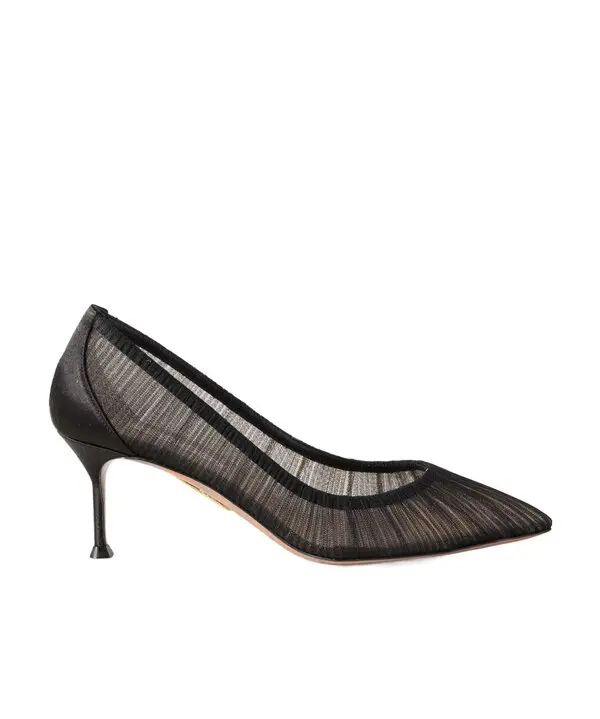 AQUAZZURA Pointed Toe Mesh Pumps