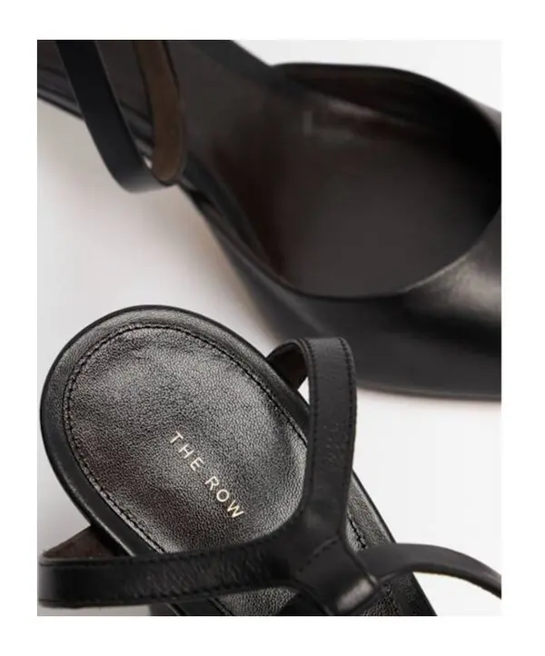 THE ROW 80mm Carla Leather Pumps - Black