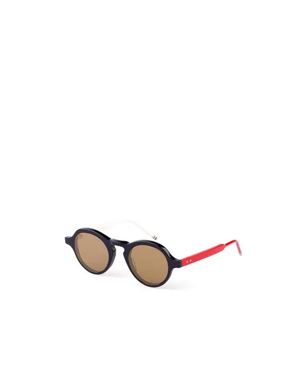Thom Browne Round Frame Sunglasses With Tinted Lenses
