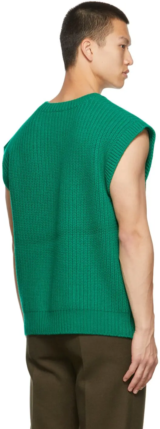 We11Done Ribbed Logo-knit Sleeveless Vest