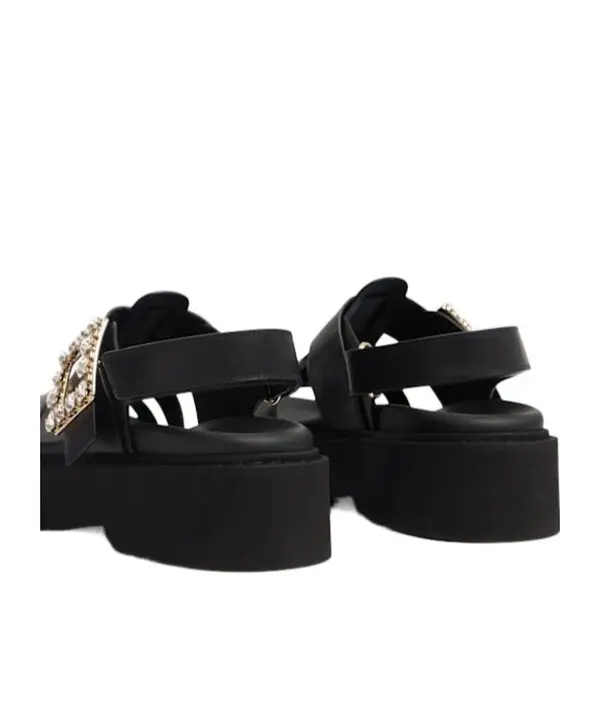 ROGER VIVIER Openwork Sandals With Decorative Buckle