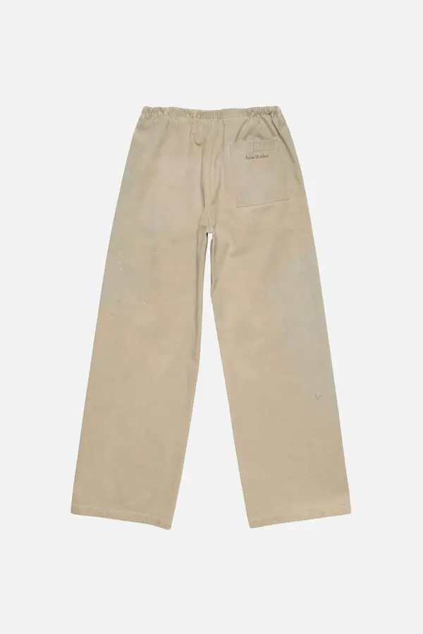 Acne Studios Relaxed Fit Drawstring Pants With Embroidered Logo