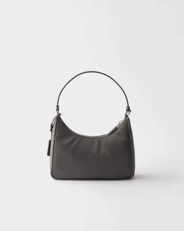 Prada Zipper Mini Bag - Mercury Ash