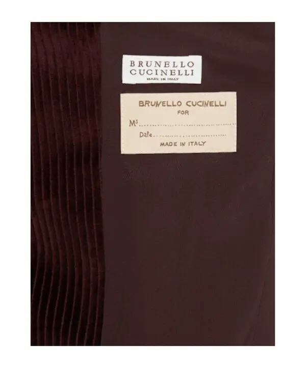 Brunello Cucinelli Double Breasted Corduroy Blazer