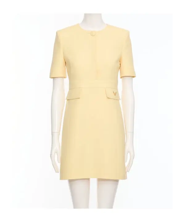 Valentino Garavani Crepe Couture Short Dress