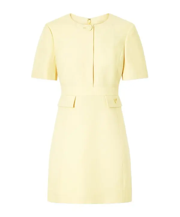 Valentino Garavani Crepe Couture Short Dress - Nude