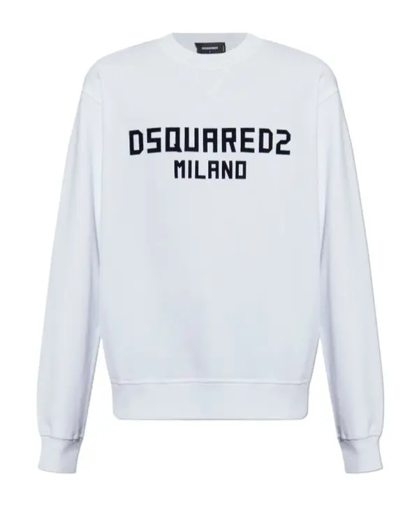 Dsquared2 Velvet Logo Crewneck Sweatshirt
