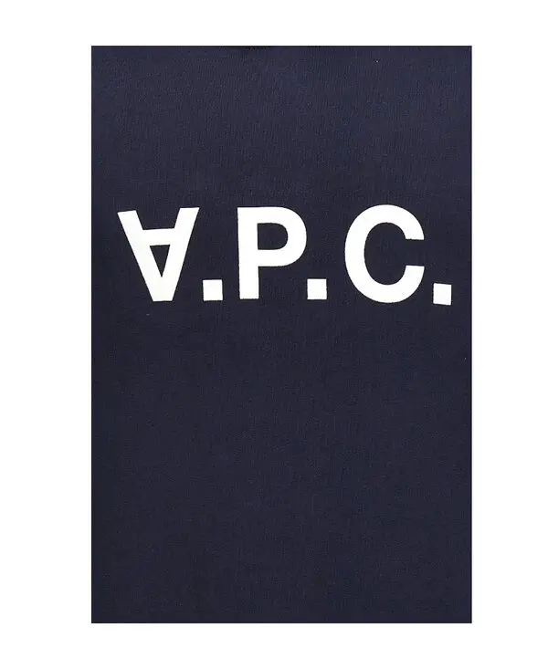 A.p.c. Logo Printed Drawstring Hoodie - Black