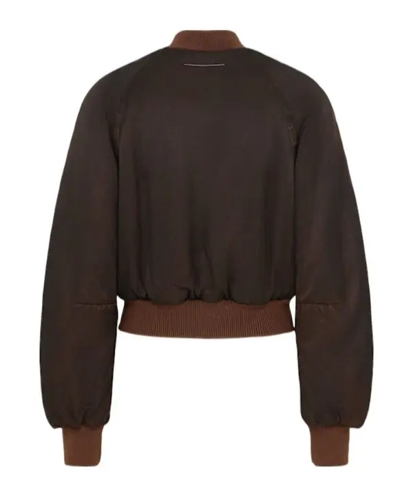 MAISON MARGIELA Washed Cotton Viscose Satin Bomber