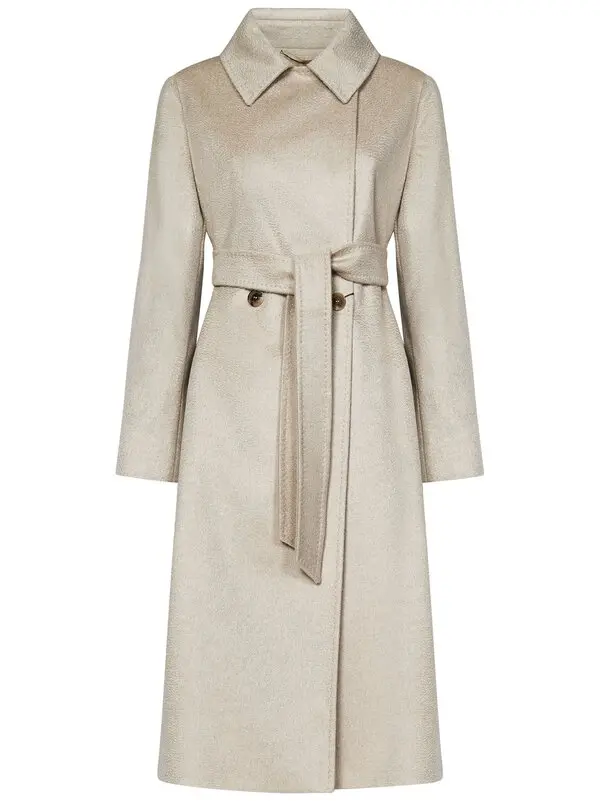 Max Mara Double-breasted Belted Coat