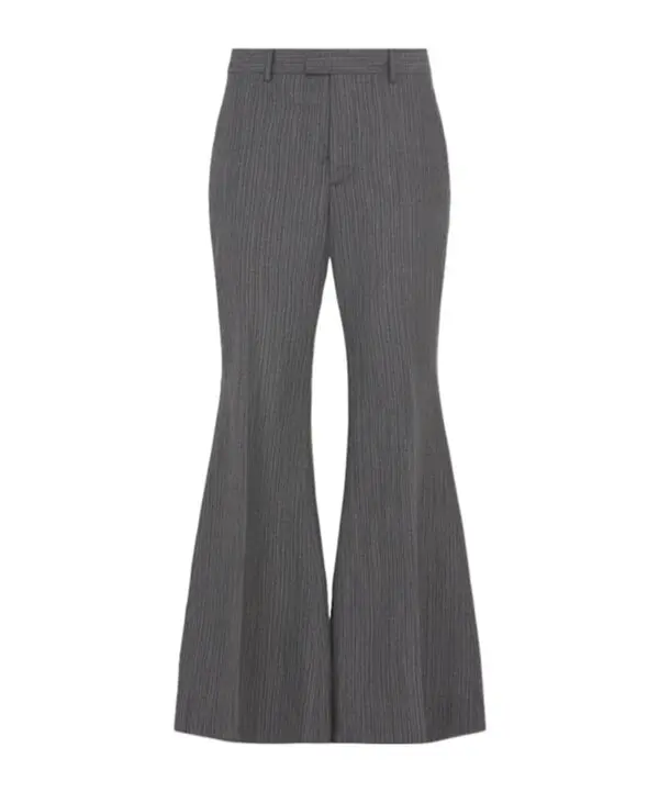 ANN DEMEULEMEESTER Relaxed Wool Blend Bootcut Pants
