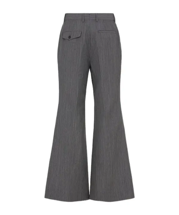 ANN DEMEULEMEESTER Relaxed Wool Blend Bootcut Pants