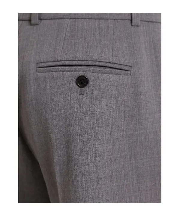 THE ROW Relian Stretch Wool Straight Leg Trousers