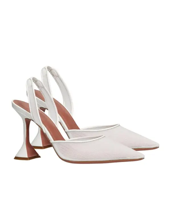 Amina Muaddi Holli Mesh Pumps