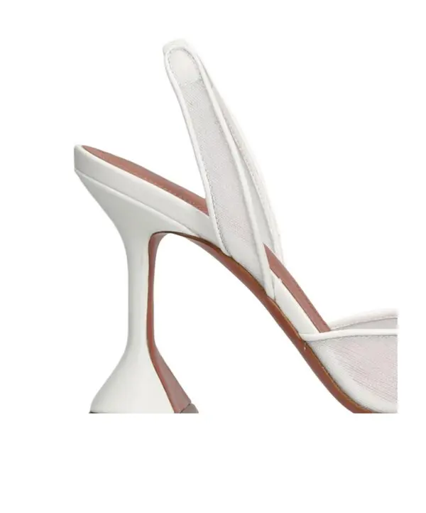 Amina Muaddi Holli Mesh Pumps