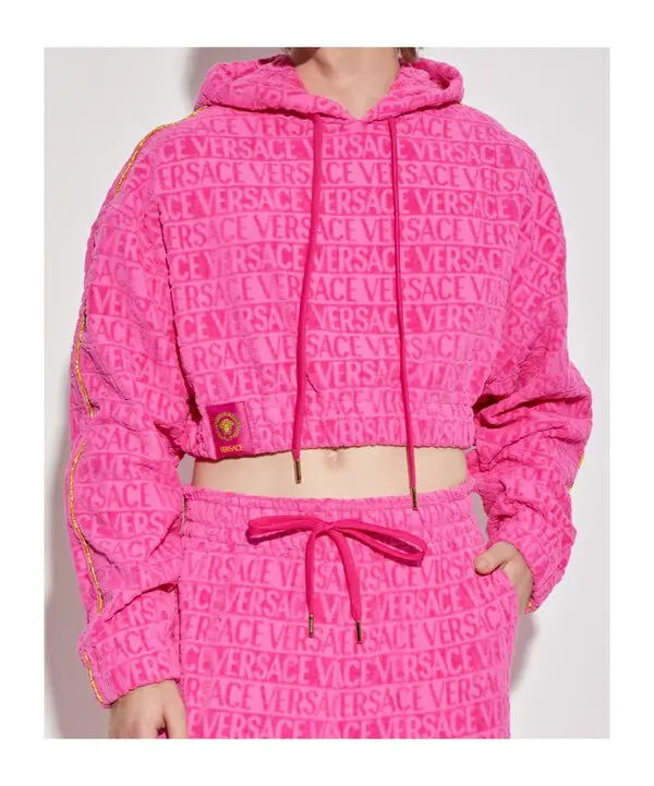 Versace Long Sleeve Hooded Sweatshirt