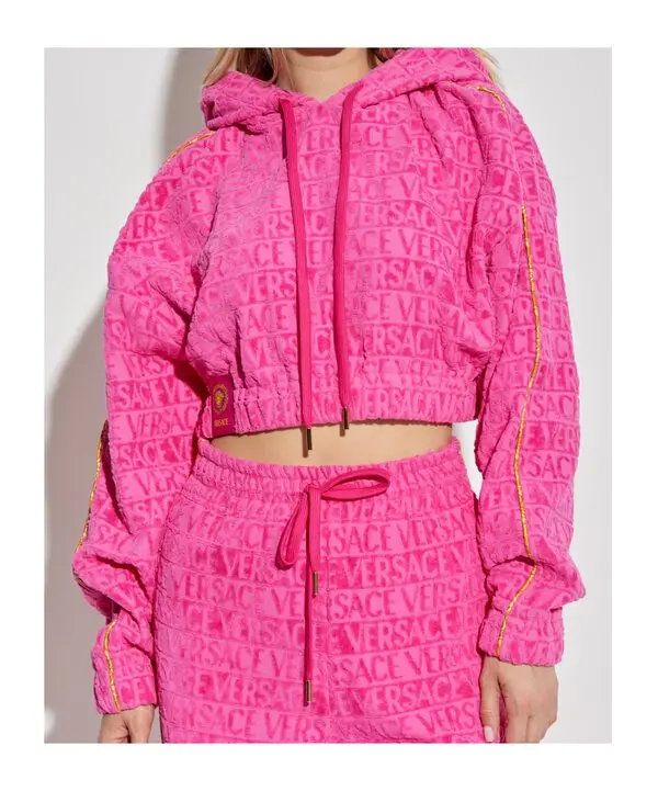 Versace Long Sleeve Hooded Sweatshirt