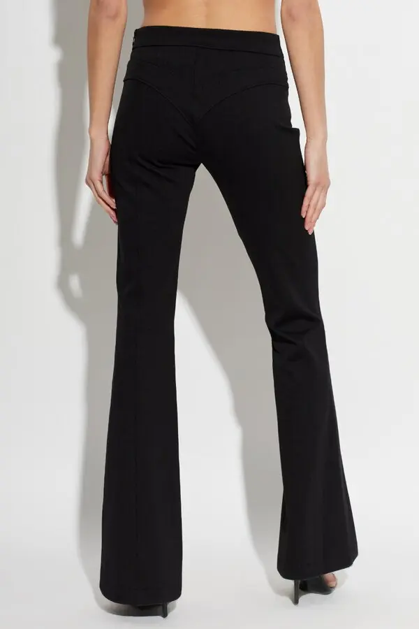 Versace Logo Detailed Flared Trousers