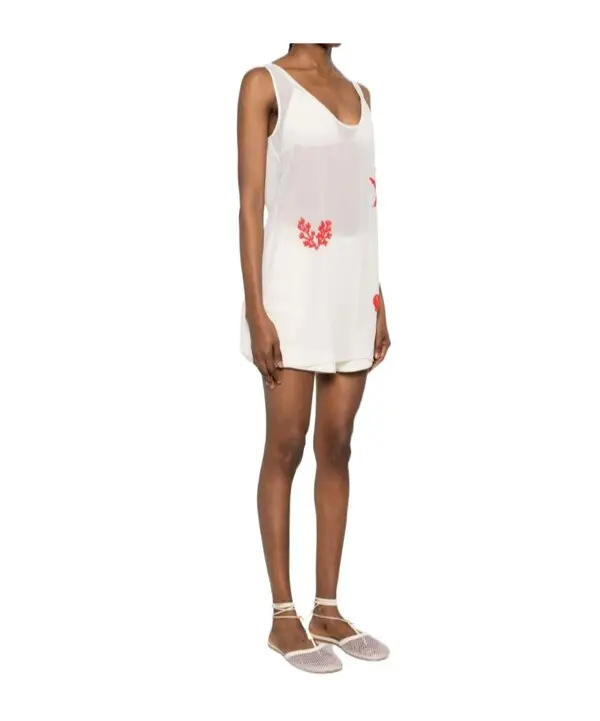 MC2 SAINT BARTH Embellished Sleeveless Mini Dress