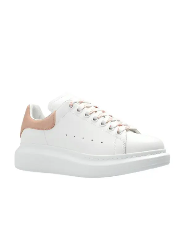 Alexander McQueen Chunky Design Leather Lace-up Sneakers - White
