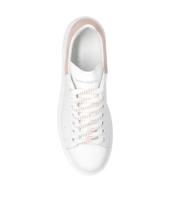 Alexander McQueen Chunky Design Leather Lace-up Sneakers - White