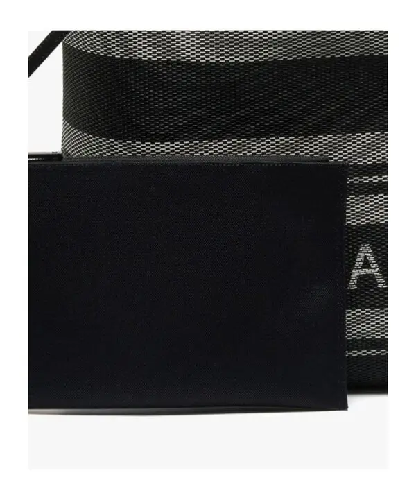 FERRAGAMO Striped Tote Bag With Top Handle