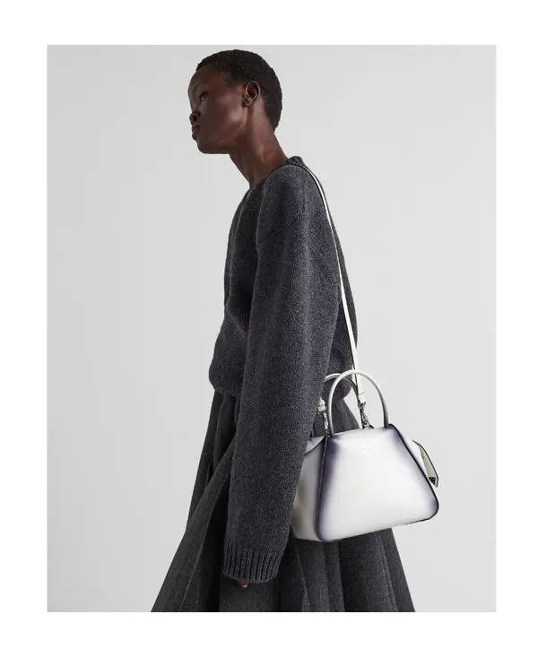 Prada Small Brushed Leather Handbag With Gradient Effect