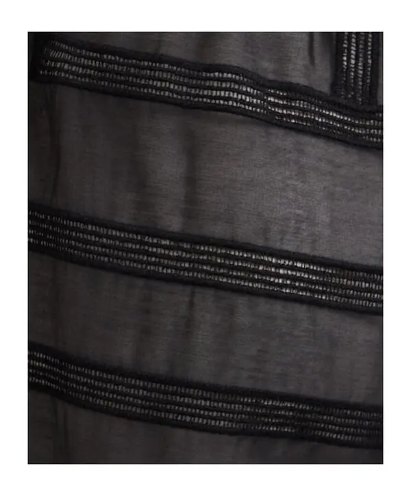 TOTEME Monogram Cotton Silk Pajama Pants - Black
