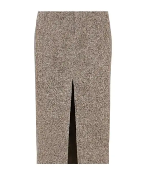 Brunello Cucinelli Front Split Knit Long Skirt