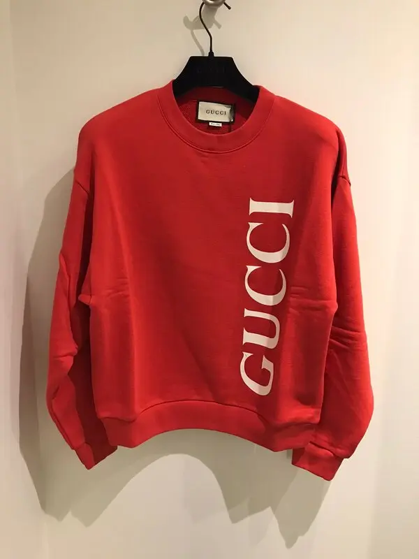 Gucci Logo Print Crewneck Sweatshirt