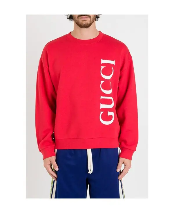Gucci Logo Print Crewneck Sweatshirt