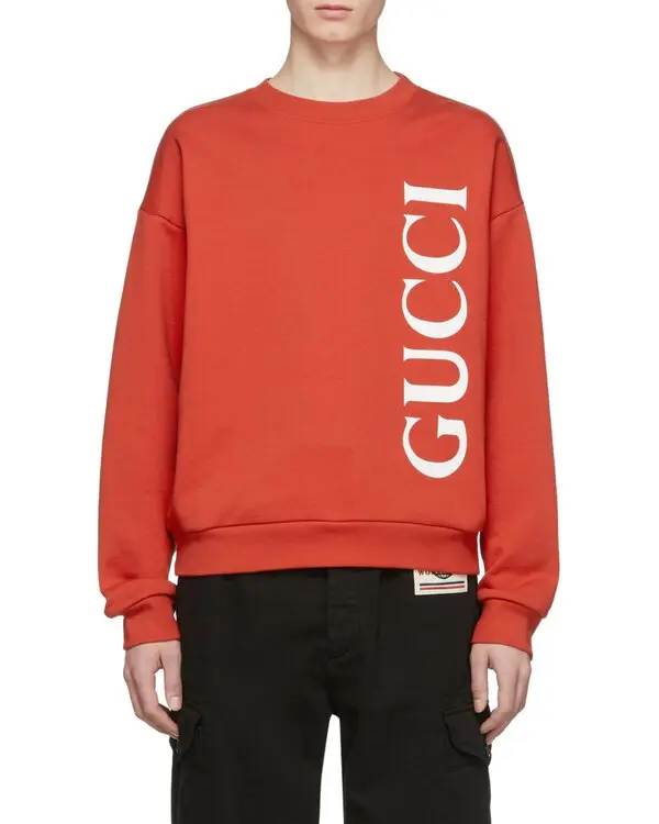 Gucci Logo Print Crewneck Sweatshirt