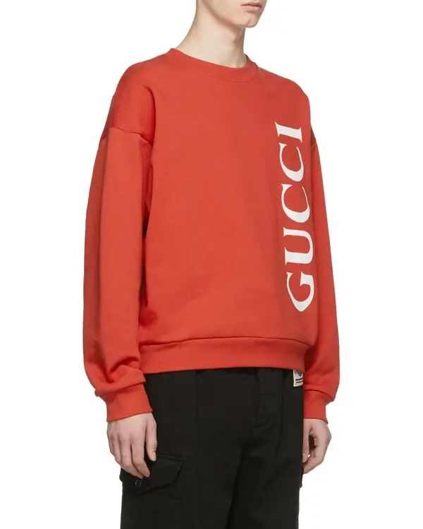 Gucci Logo Print Crewneck Sweatshirt