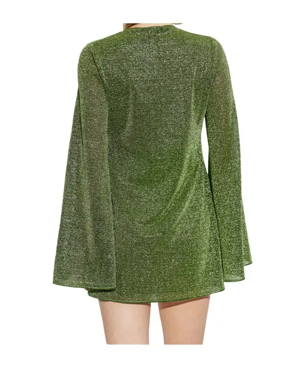 Oseree Lurex Cut-out Mini Dress