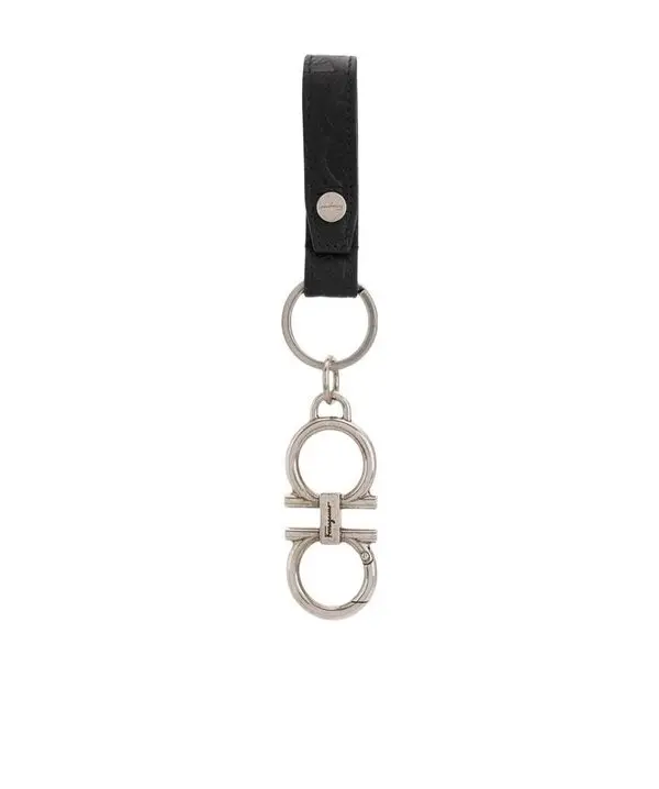FERRAGAMO Logo Keychain - Black