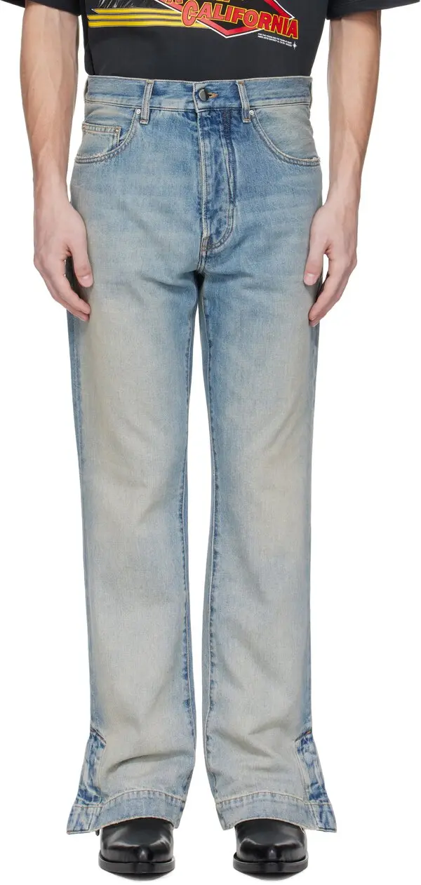 Amiri Straight-leg Jeans With Embossed Branding