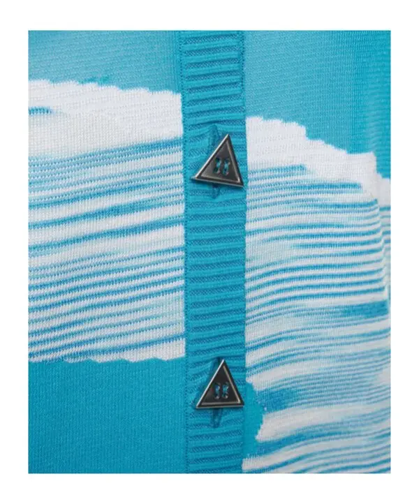 Missoni Space Dyed Intarsia Knit Cardigan