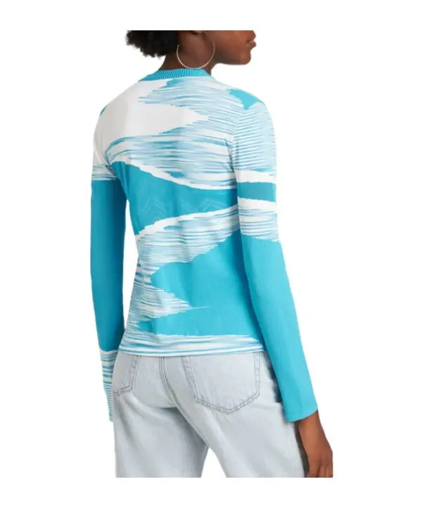Missoni Space Dyed Intarsia Knit Cardigan