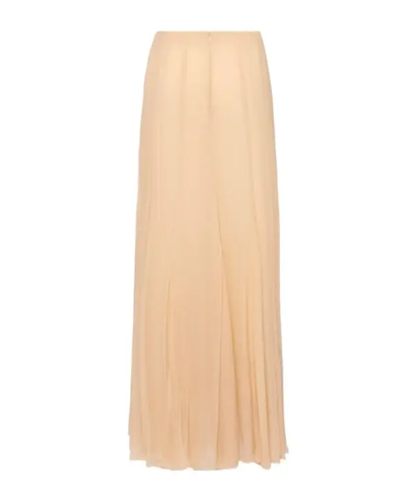 Chloé Silk Mousseline Maxi Skirt