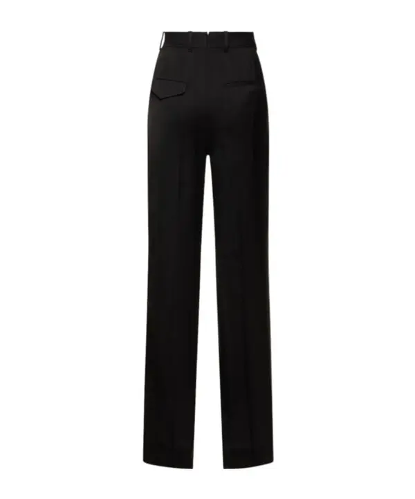 ANN DEMEULEMEESTER High Waist Satin Straight Pants